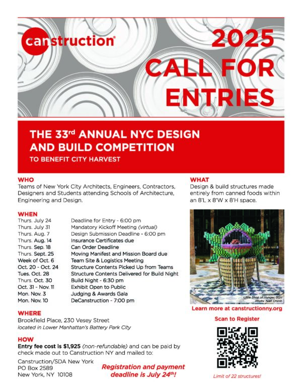 CANstruction 2025! Call for Entries - SDA New York